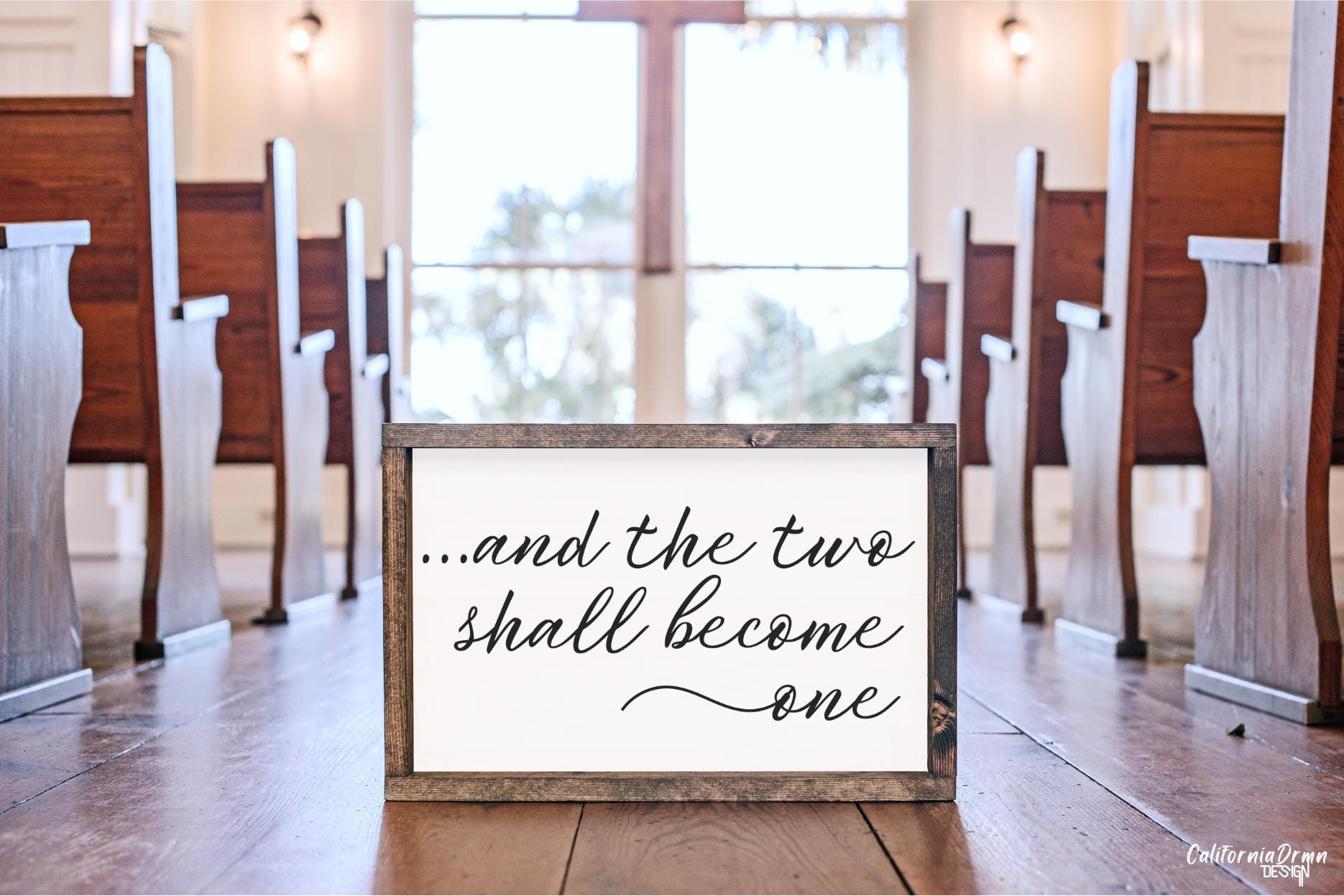 And the Two Shall Become One SVG, Marriage Wedding Ceremony Sign Svg ...