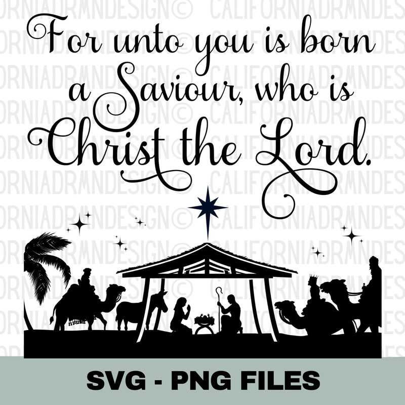 Jesus is Born Clipart - Etsy