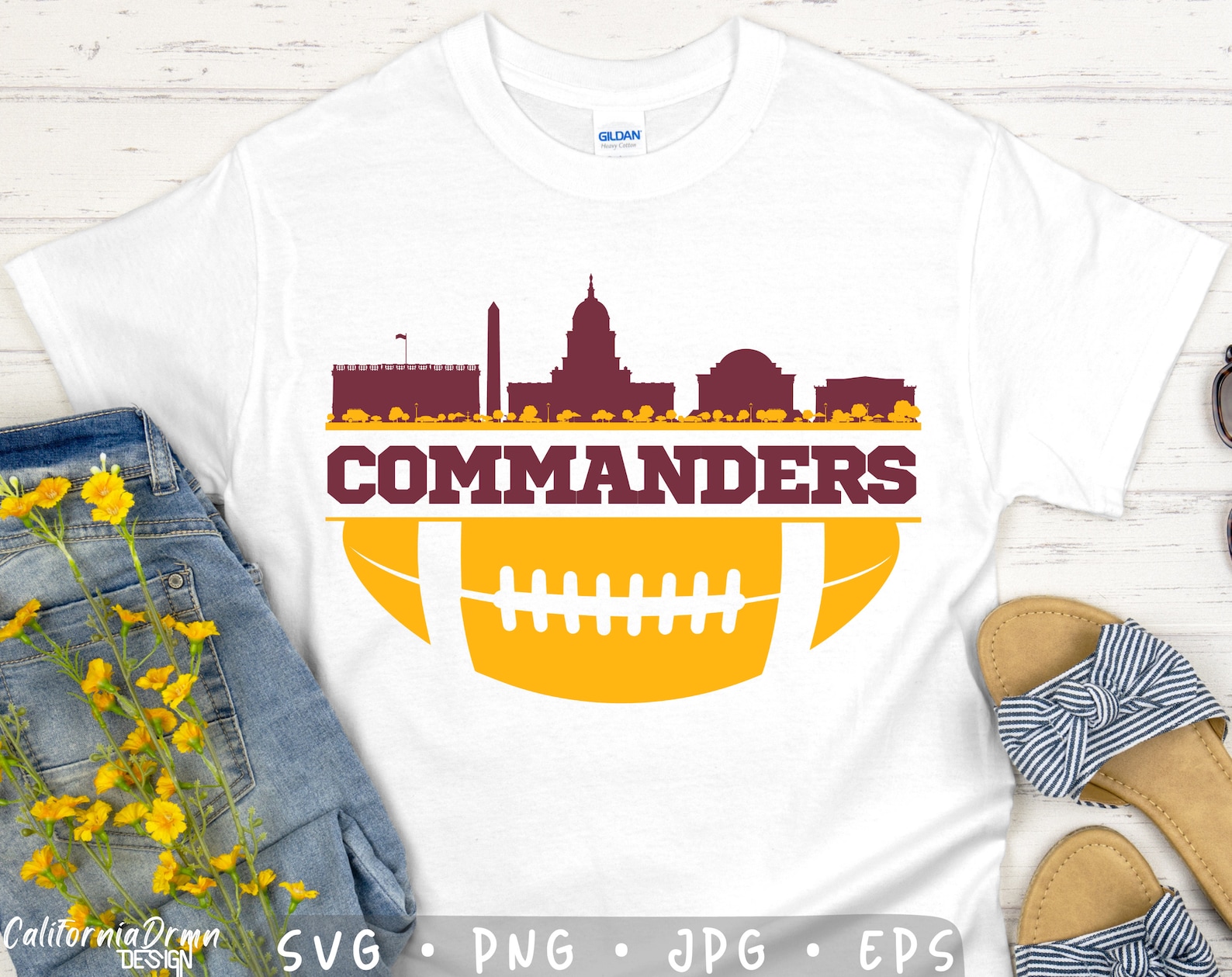 Commanders SVG, Football SVG, Washington Svg, Commanders Shirt ...