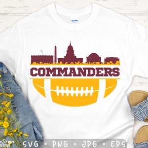 Commanders SVG, Football SVG, Washington Svg, Commanders Shirt ...