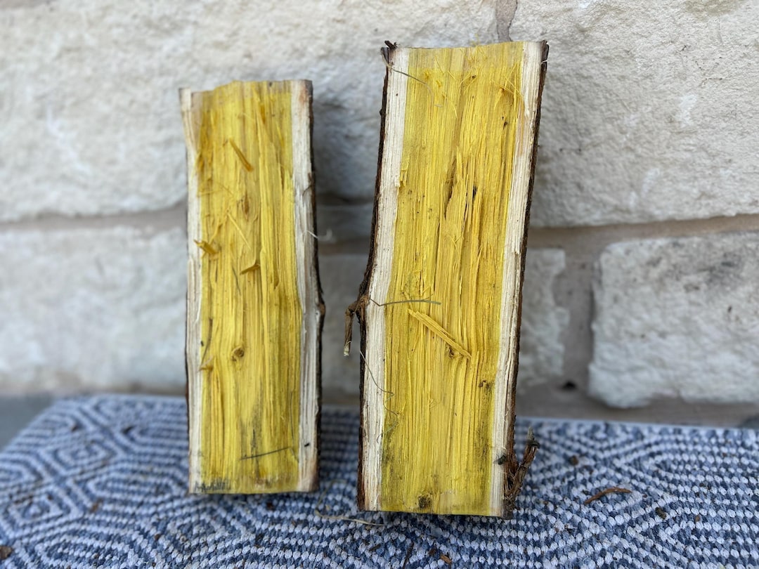 Osage Orange Split Logs for Carving and Rustic Decor 13 Long, 4.5 ...