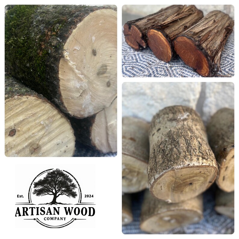 Premium Trio of Green Wood Carving Logs Ash Juniper, Box Elder ...