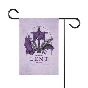 LENT Banner/flag, Season of Fasting, Self-denial, Prayer and Repentance ...