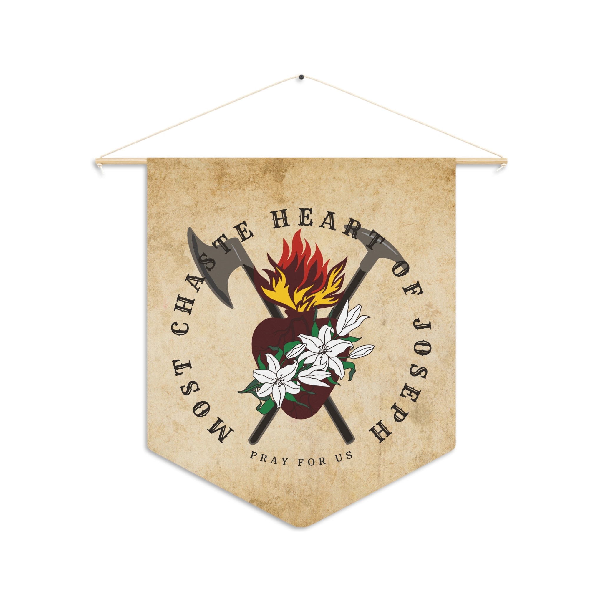 Most Chaste Heart of St Joseph Banner sold by Daniela Rodriguez | SKU ...