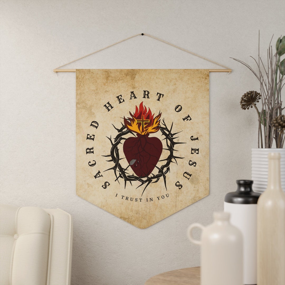 Sacred Heart of Jesus Banner, Most Sacred Heart of Jesus House ...