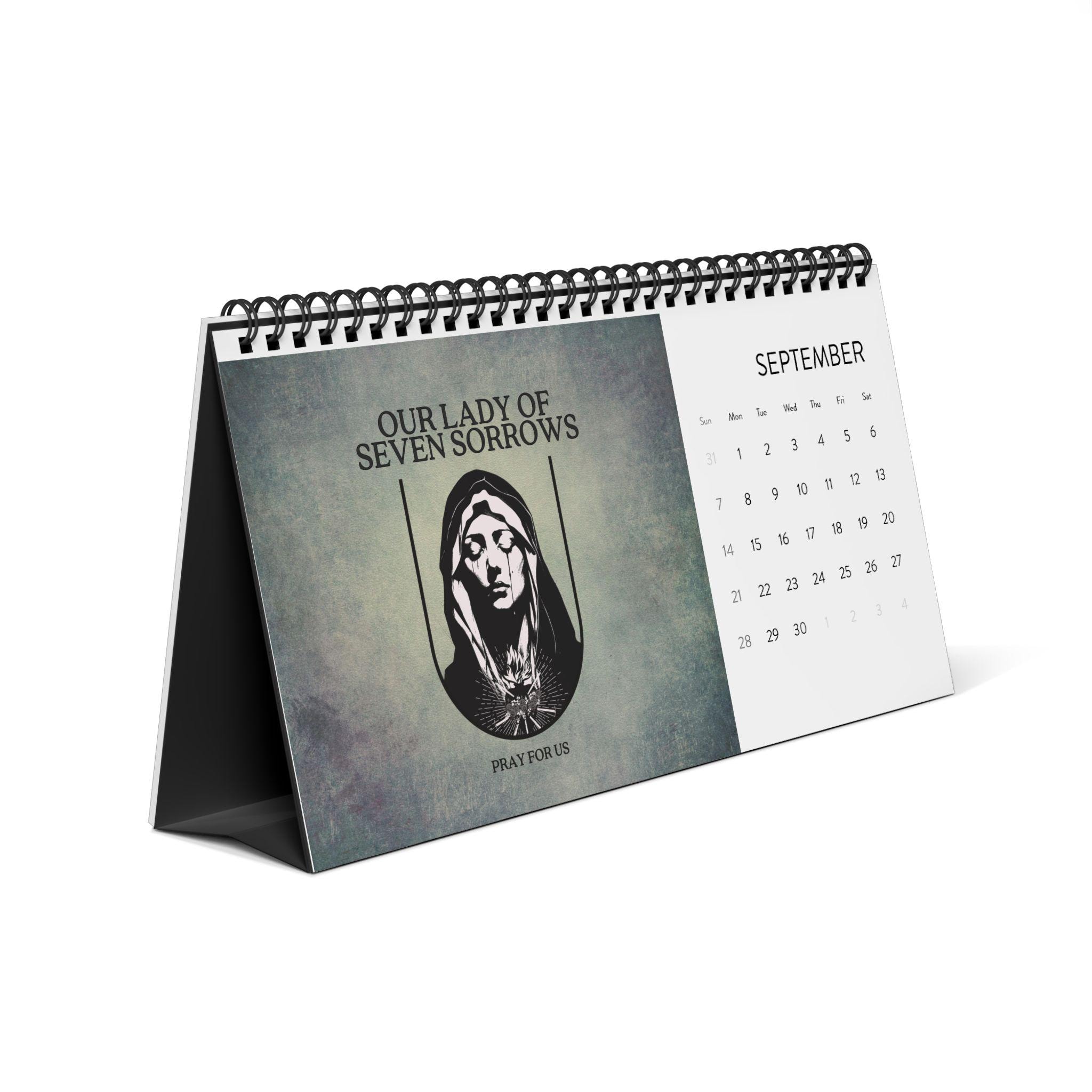 CUSTOMIZABLE Catholic Desktop Calendar, Monthly Devotion, January ...