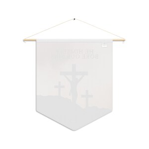 Lent Ash Wednesday House Pennant / Banner, House Decor, Jesus Bore Our ...