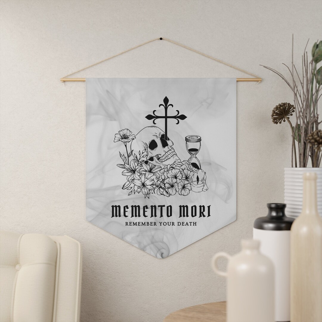 Memento Mori Pennant, All Souls Day All Saints Day Catholic Banner ...