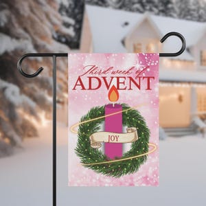 Advent Banner Set: Catholic Christmas Home Decor, Hope Peace Love Joy ...
