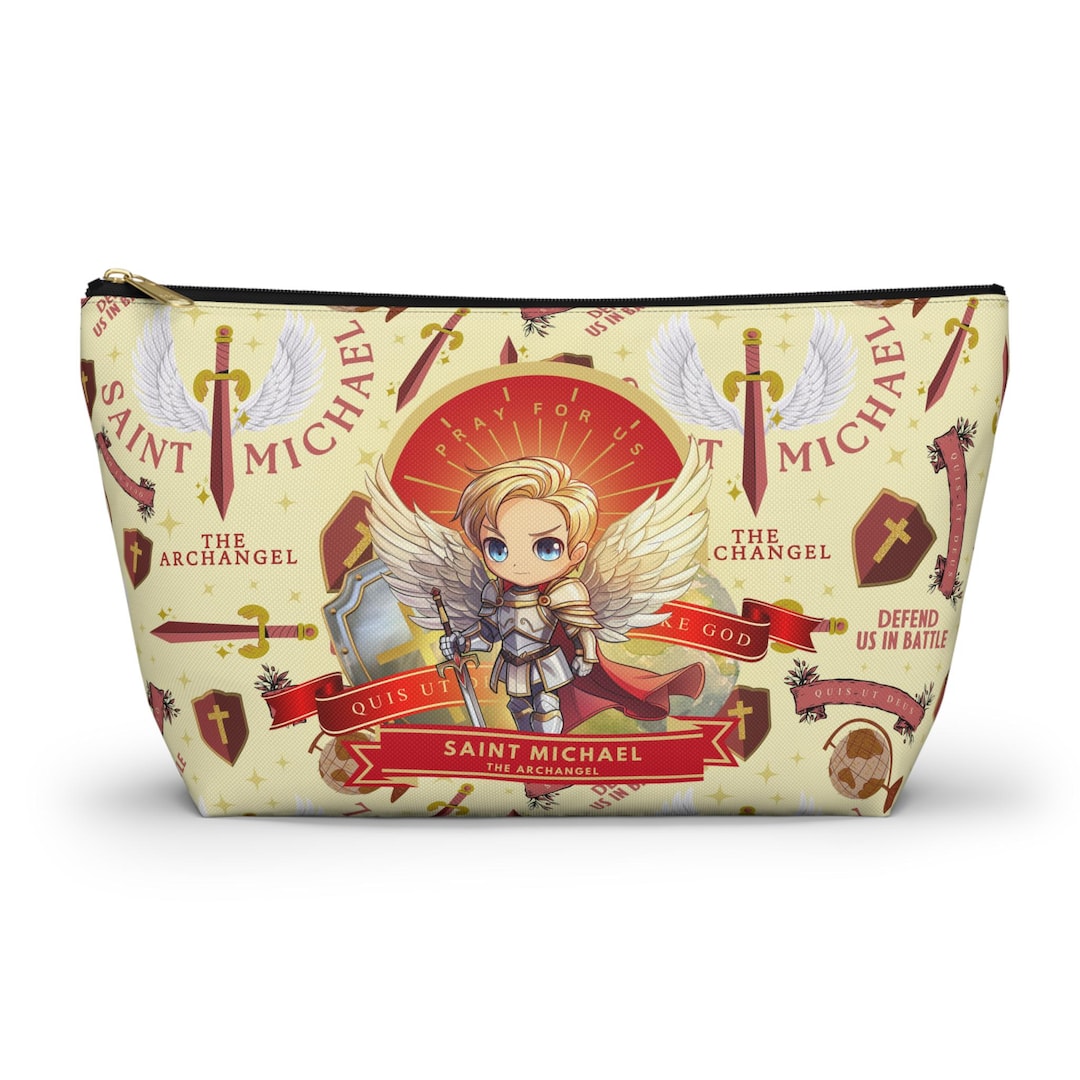 Saint Michael the Archangel Catholic Pouch, Rosary Bag, Church Bag for ...