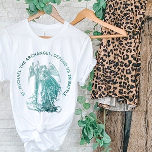 Saint Michael the Archangel T-shirt Saint Michael Prayer | Etsy