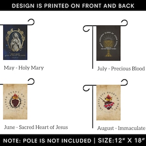 Catholic Devotional Flags / Banner, Complete Year, January - December ...