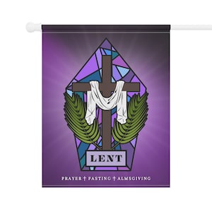Purple Lent Flag, House Banner, Lenten Season Garden Flag/banner ...