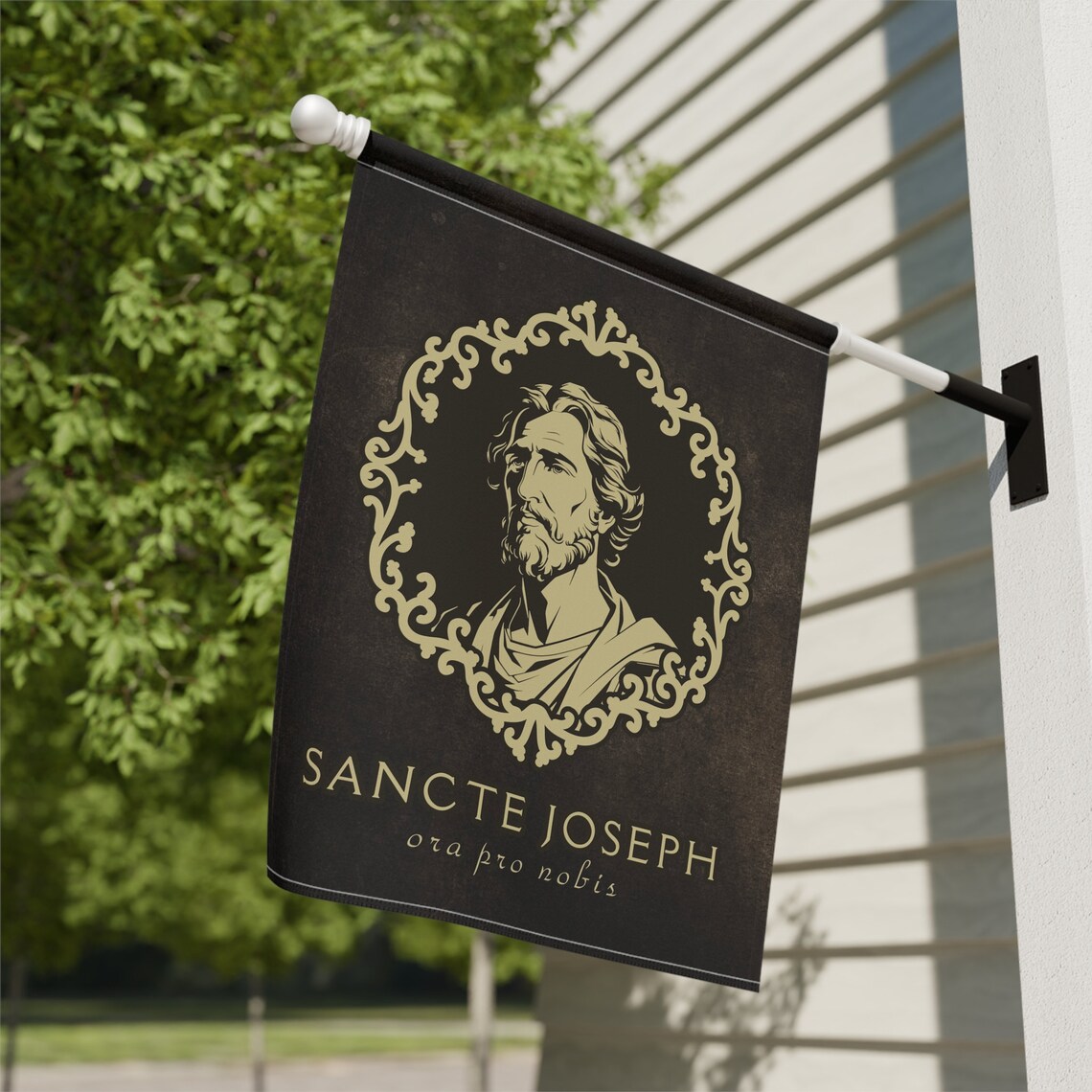 Saint Joseph House Flag/banner, Devotion to Saint Joseph, Sancte Joseph ...