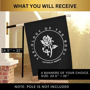 CUSTOM ORDER, 4 Banners Bundle, Catholic Flags / Banners for Catholic ...