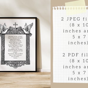 Saint Augustine's Prayer to the Holy Spirit, St Augustine of Hippo ...