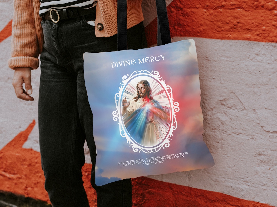 Divine Mercy Sunday Tote Bag, Catholic Devotion, Jesus Divine Mercy ...