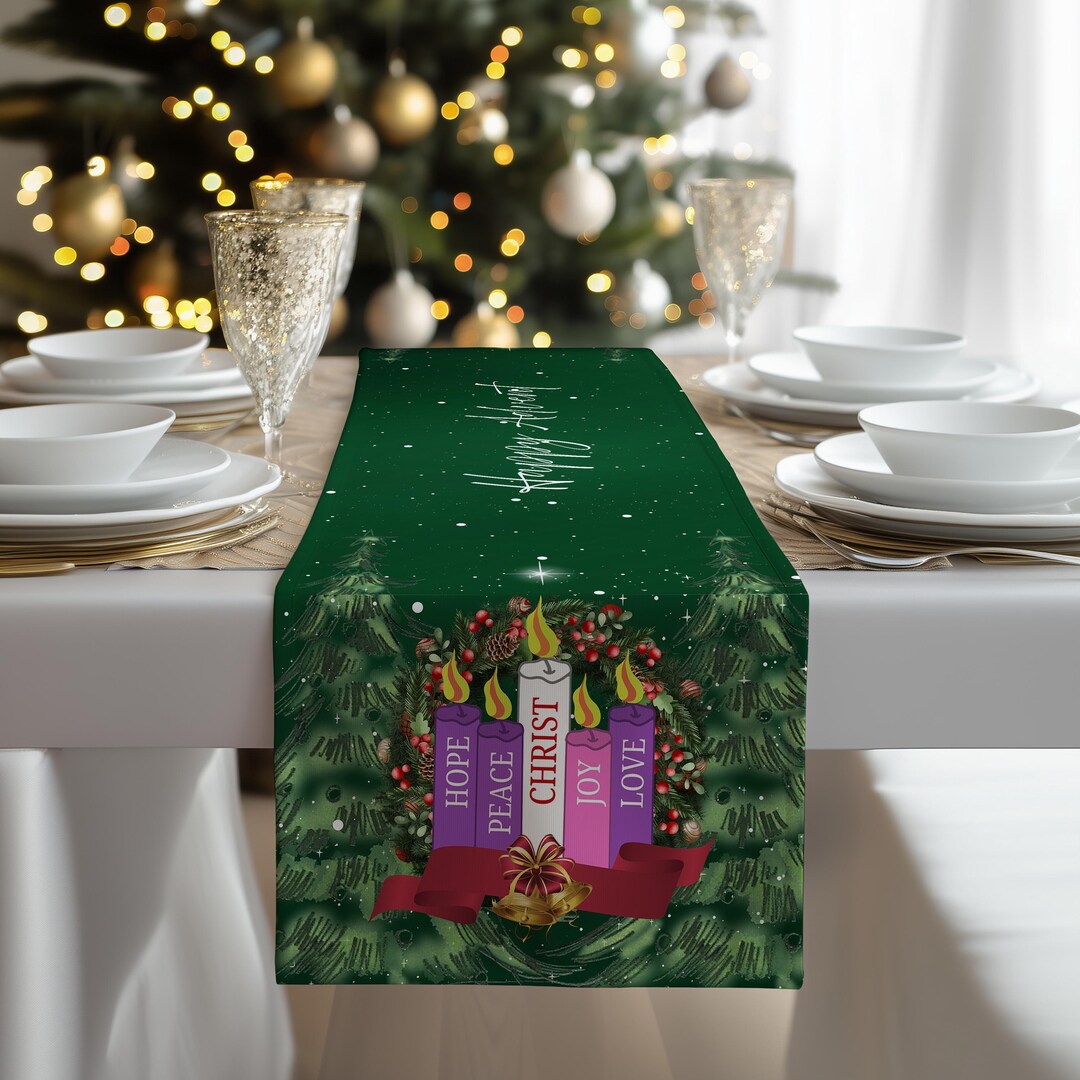 Nativity Advent Table Runner: Catholic Christmas Decor - Etsy