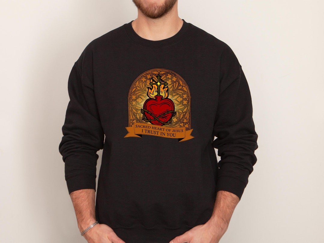 Devotion to the Sacred Heart of Jesus Unisex Sweatshirt Catholic ...