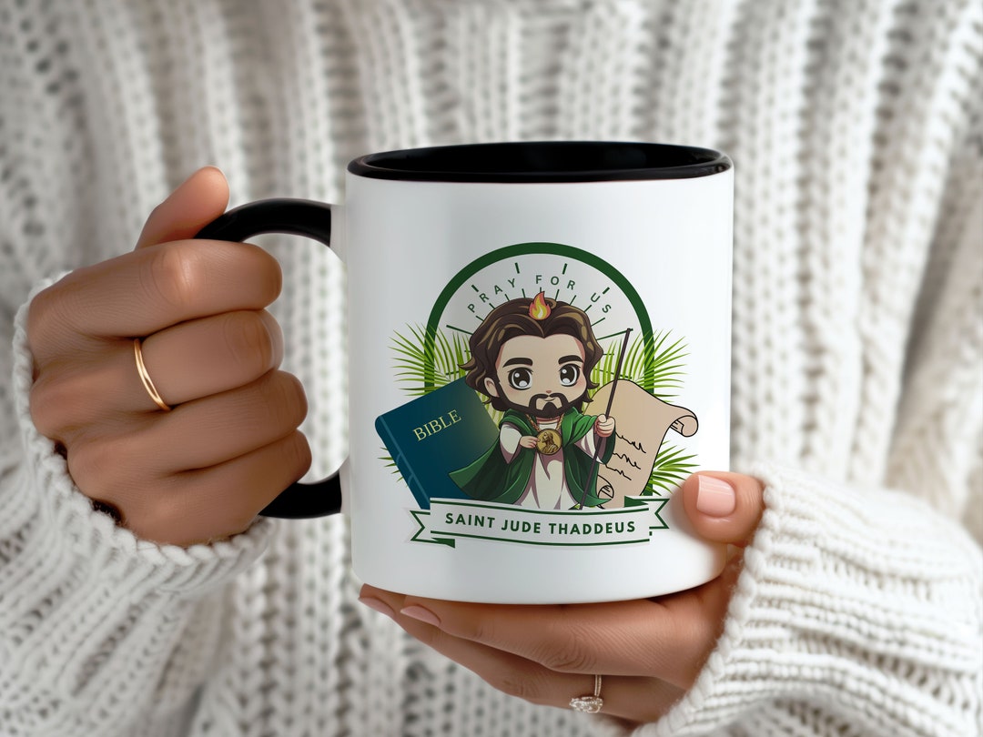 St Jude Thaddeus Gift for Kids Ceramic Mug, Roman Catholic Gift ...