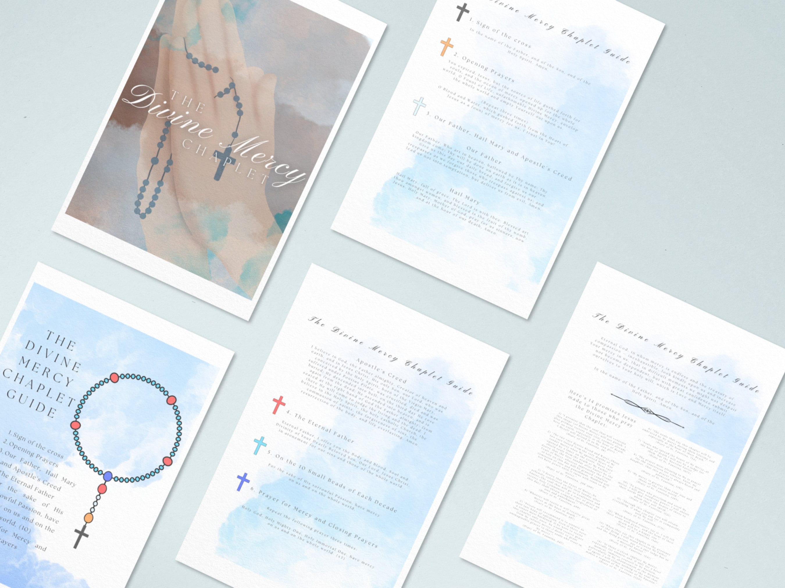 Divine Mercy Chaplet How to Pray the Divine Mercy Chaplet | Etsy