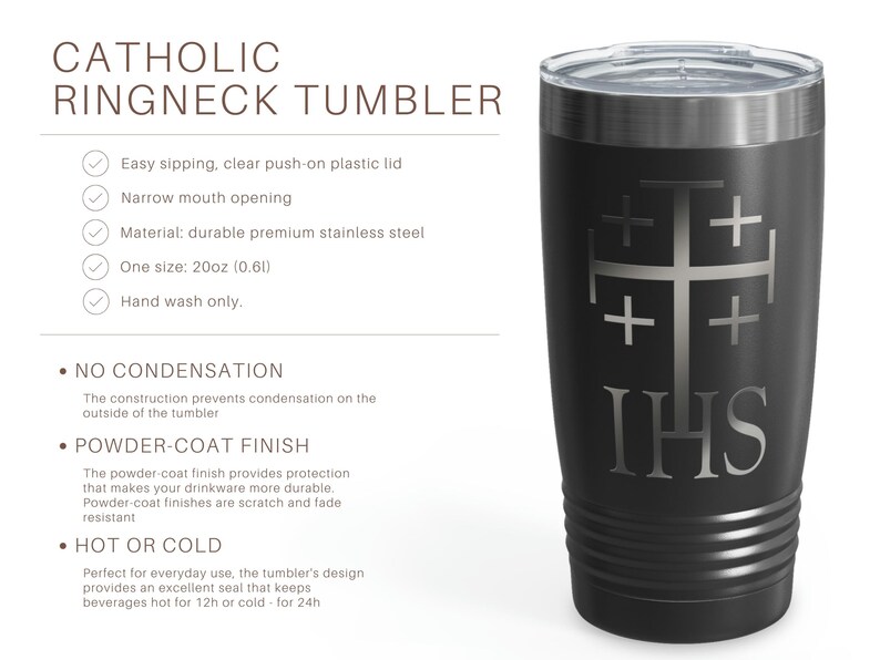 Jerusalem Cross Tumbler, Crusader Cross, Five-fold Cross, Cross-and ...