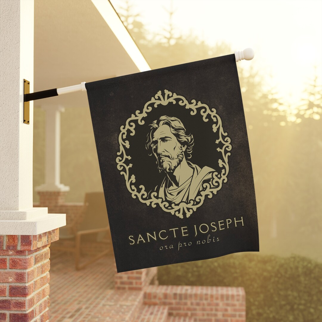 Saint Joseph House Flag/banner, Devotion to Saint Joseph, Sancte Joseph ...