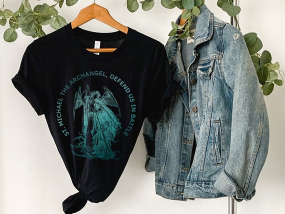 Saint Michael the Archangel T-shirt Saint Michael Prayer | Etsy