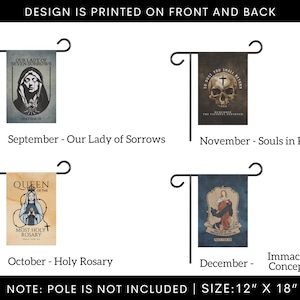 Catholic Devotional Flags / Banner, Complete Year, January - December ...
