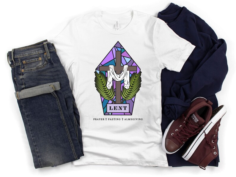 Purple Lent Shirt, Ash Wednesday, Lenten Season Apparel, Catholic ...
