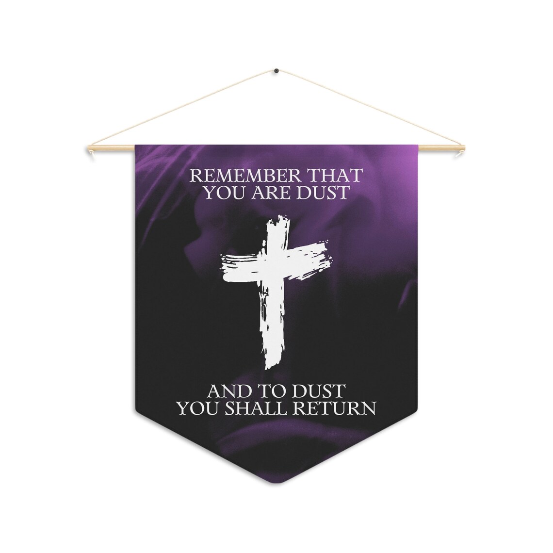 Purple to Dust You Shall Return Banner , ASH WEDNESDAY, Lent Season ...