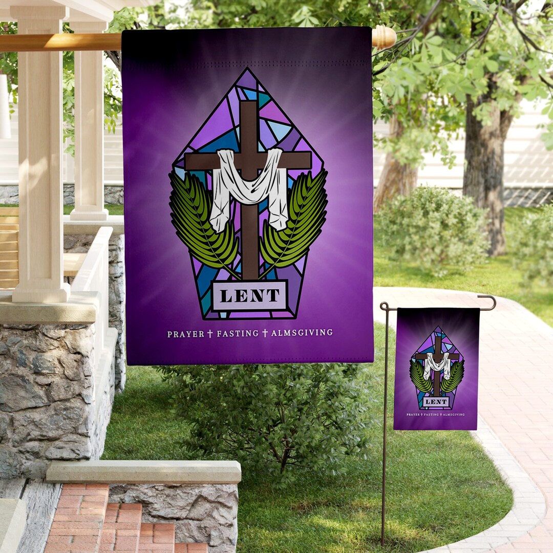 Purple Lent Flag, House Banner, Lenten Season Garden Flag/banner ...