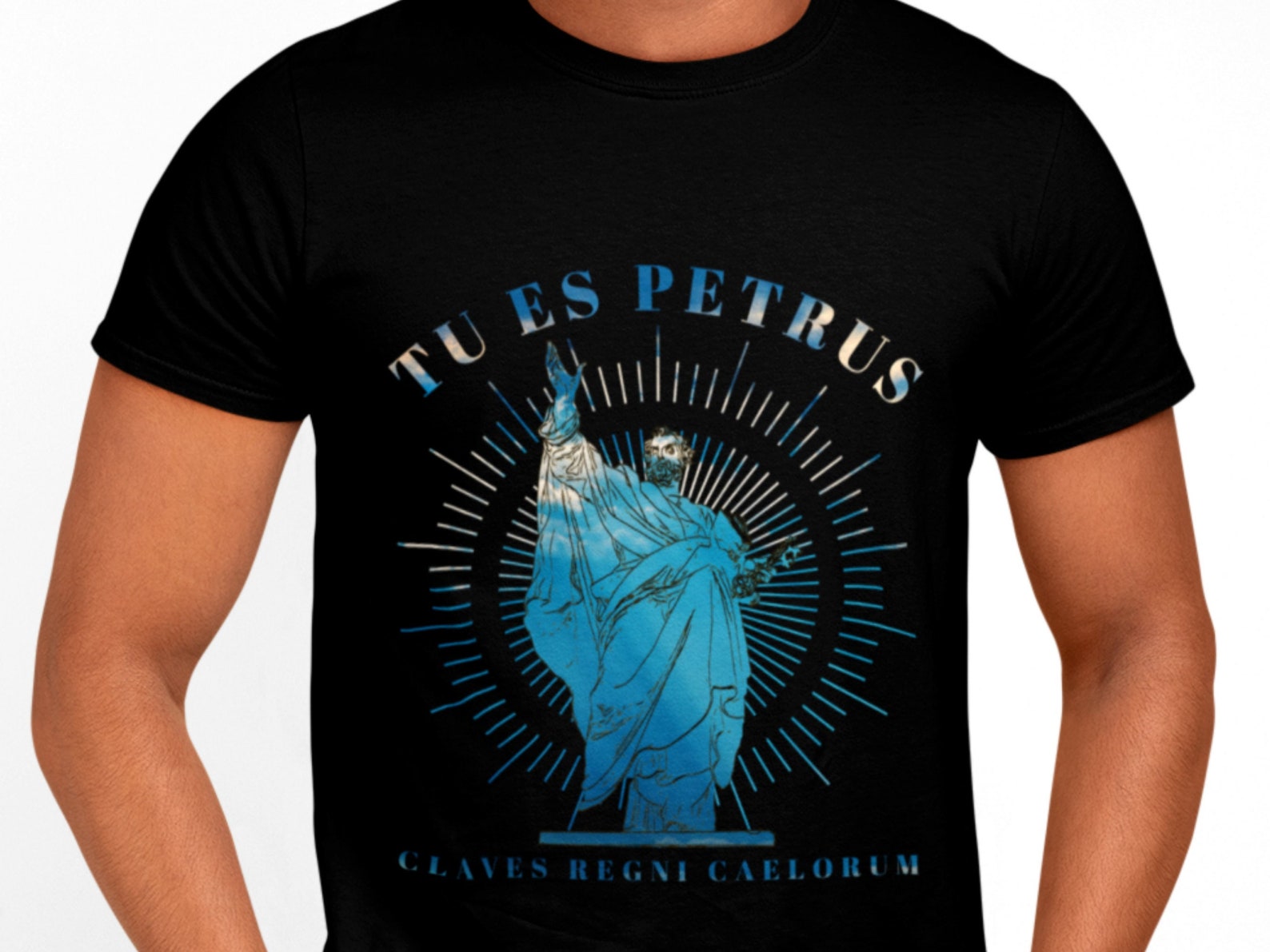 Saint Peter the Apostle Shirt for Men Tu Es Petrus : You Are | Etsy