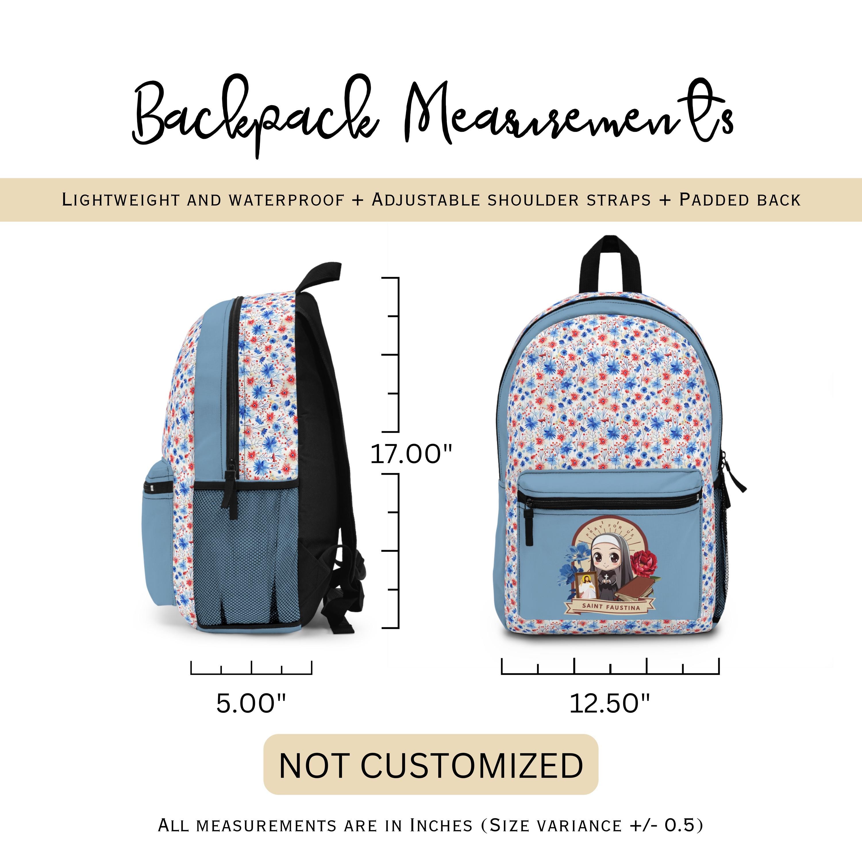 CUSTOMIZABLE Saint Faustina Kowalska Backpack for Kids & Adults, Divine ...