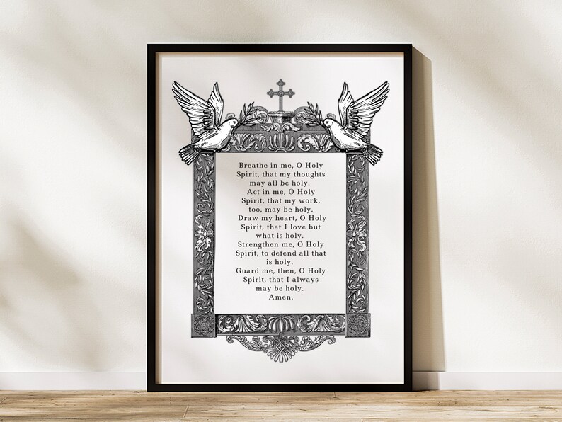Saint Augustine's Prayer to the Holy Spirit St Augustine | Etsy