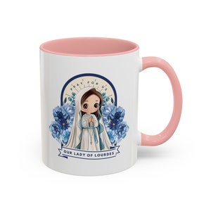 Our Lady of Lourdes Gift for Kids Ceramic Mug, Roman Catholic Gift ...
