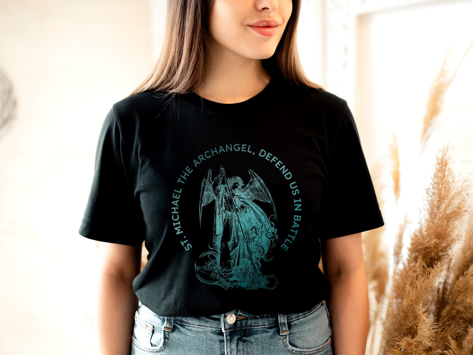 Saint Michael the Archangel T-shirt - Saint Michael Prayer, Catholic ...