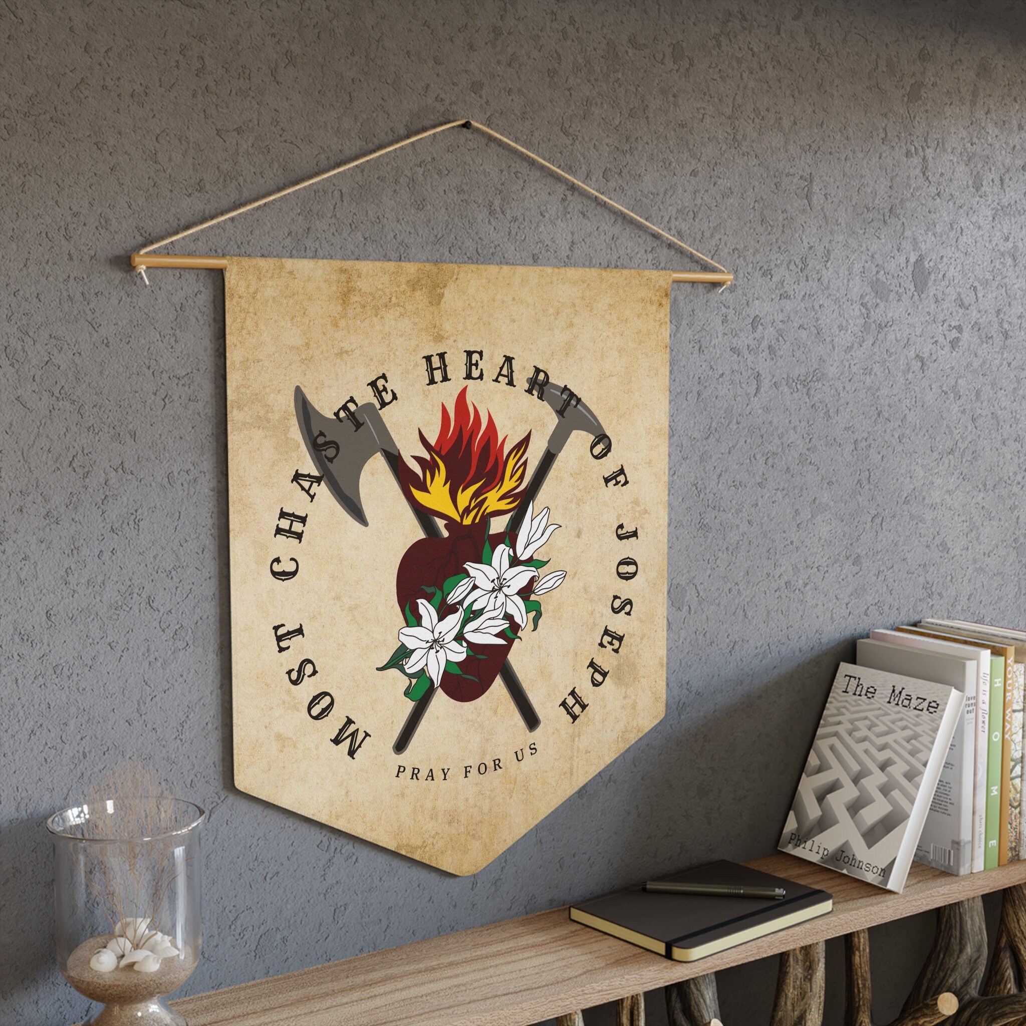 Most Chaste Heart of St Joseph Banner sold by Daniela Rodriguez | SKU ...