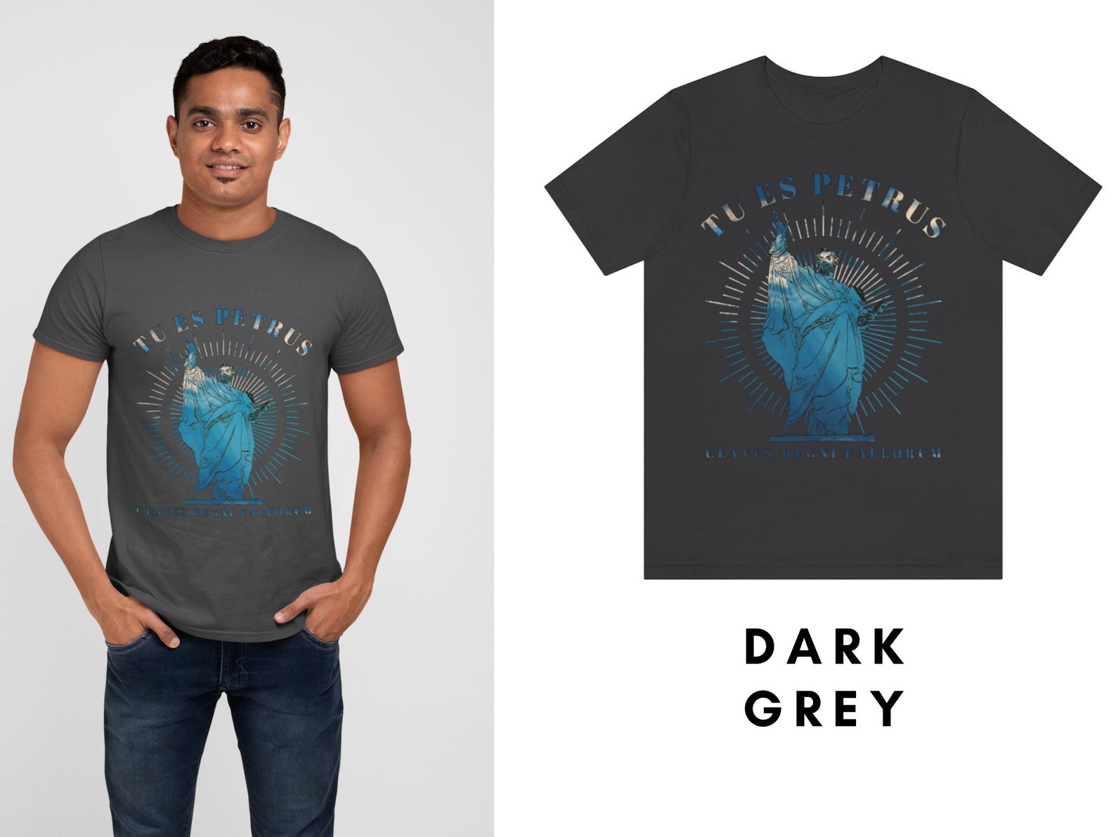 Saint Peter the Apostle Shirt for Men Tu Es Petrus : You Are - Etsy