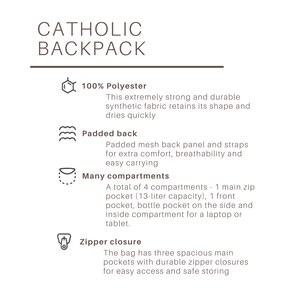 CUSTOMIZABLE Saint Jude Thaddaeus Backpack for Kids & Adults, Jude the ...