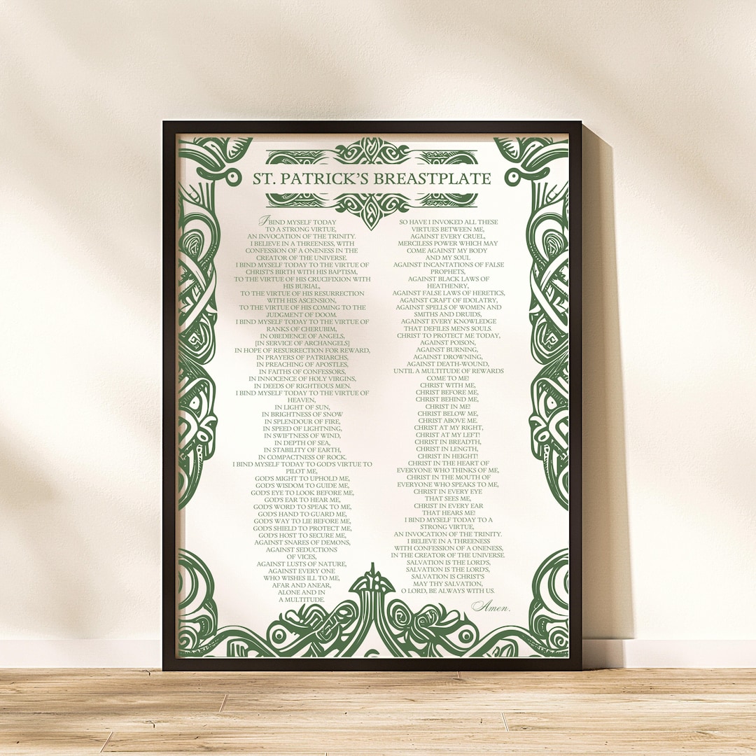 Breastplate of Saint Patrick lorica, Saint Patrick Feast Day, Christ ...