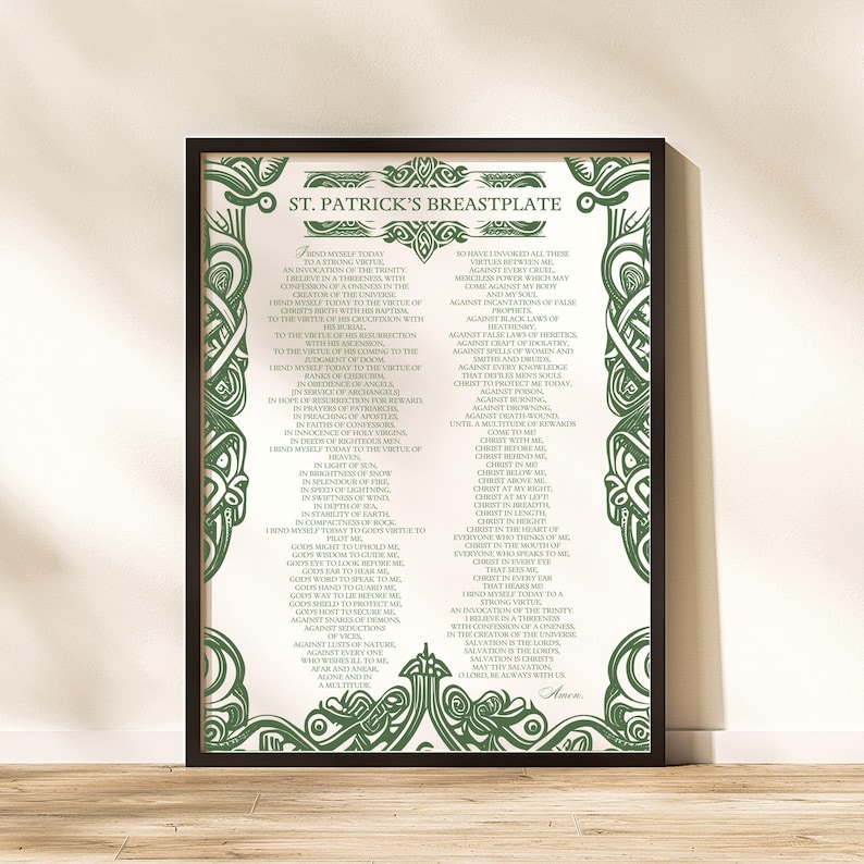 Breastplate of Saint Patrick (lorica), Saint Patrick Feast Day, Christ ...