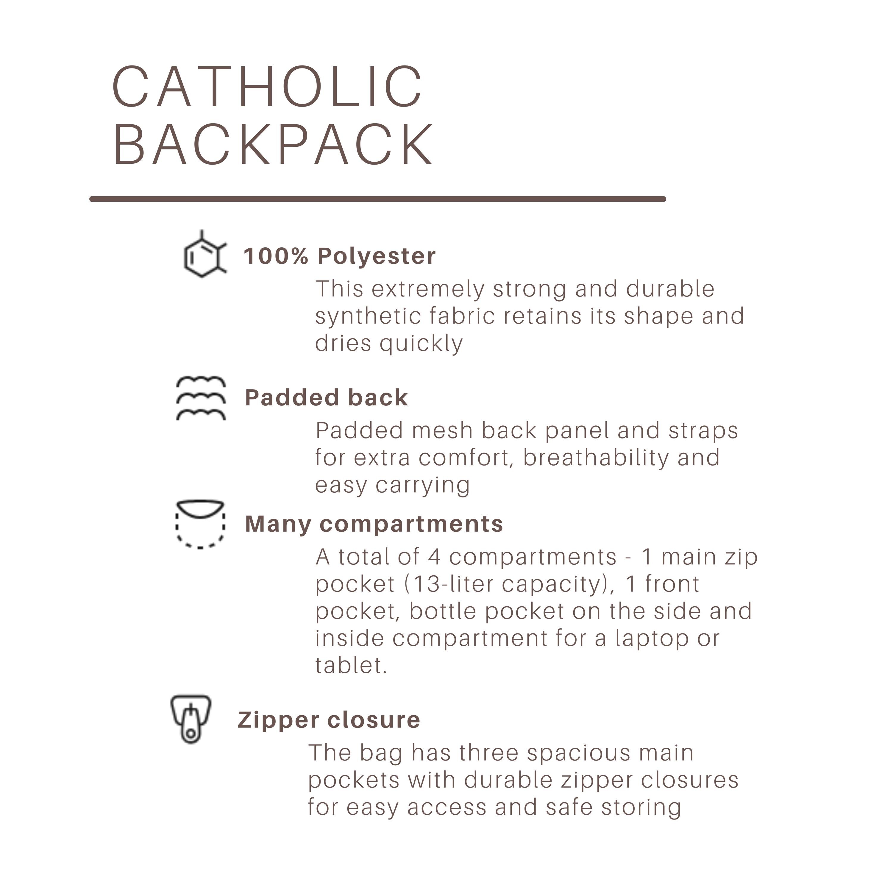 CUSTOMIZABLE Saint Faustina Kowalska Backpack for Kids & Adults, Divine ...
