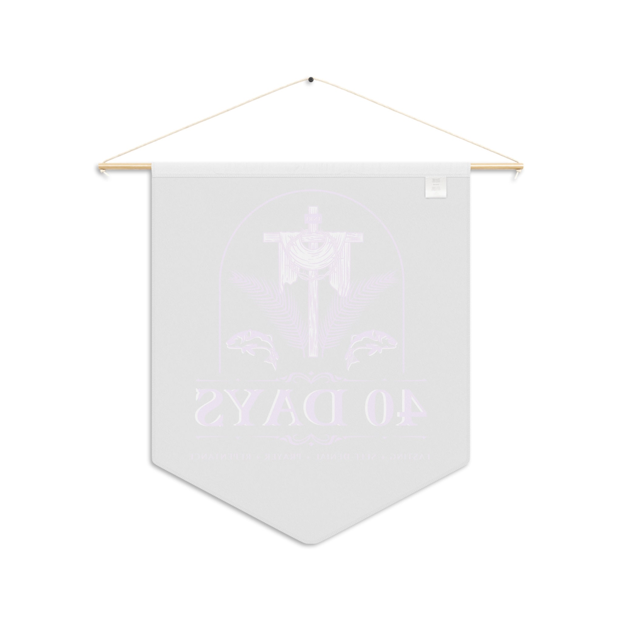 40 Days of Lent, Purple Lent Season House Pennant, Lent Season, Ash ...