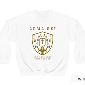ARMA DEI Sweater - Put on the Whole Armor of God | Catholic Apparel ...