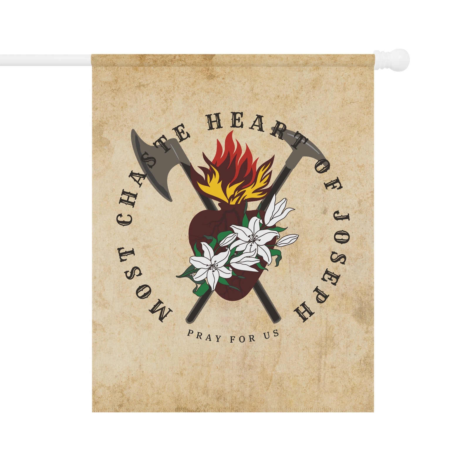 Most Chaste Heart of Joseph Banner, Devotion to Saint Joseph, Guardian ...