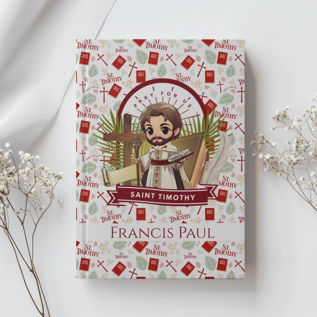 Personalized Saint Timothy Prayer Journal for Kids & Adults, Sermon ...