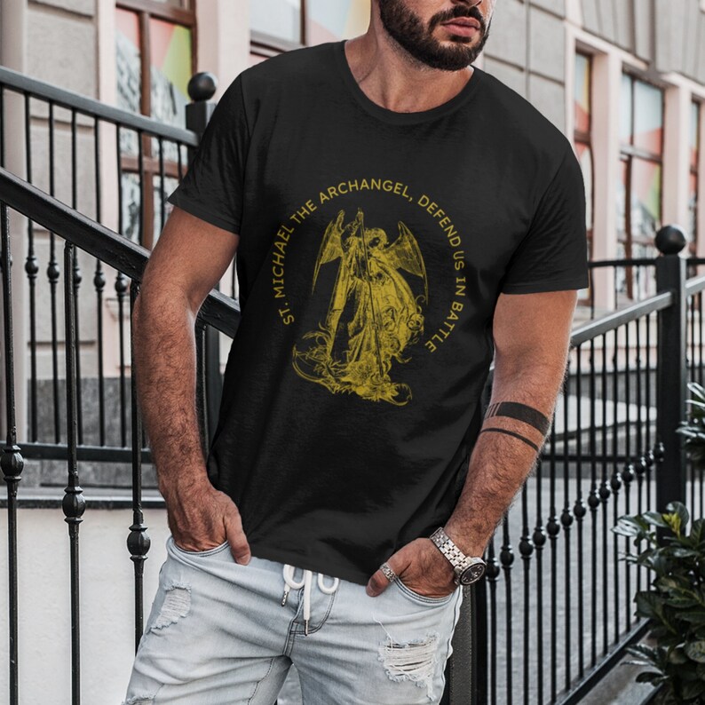 Saint Michael the Archangel T-shirt Saint Michael Prayer - Etsy