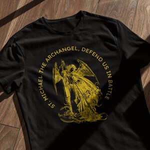 Saint Michael the Archangel T-shirt - Saint Michael Prayer, Catholic ...