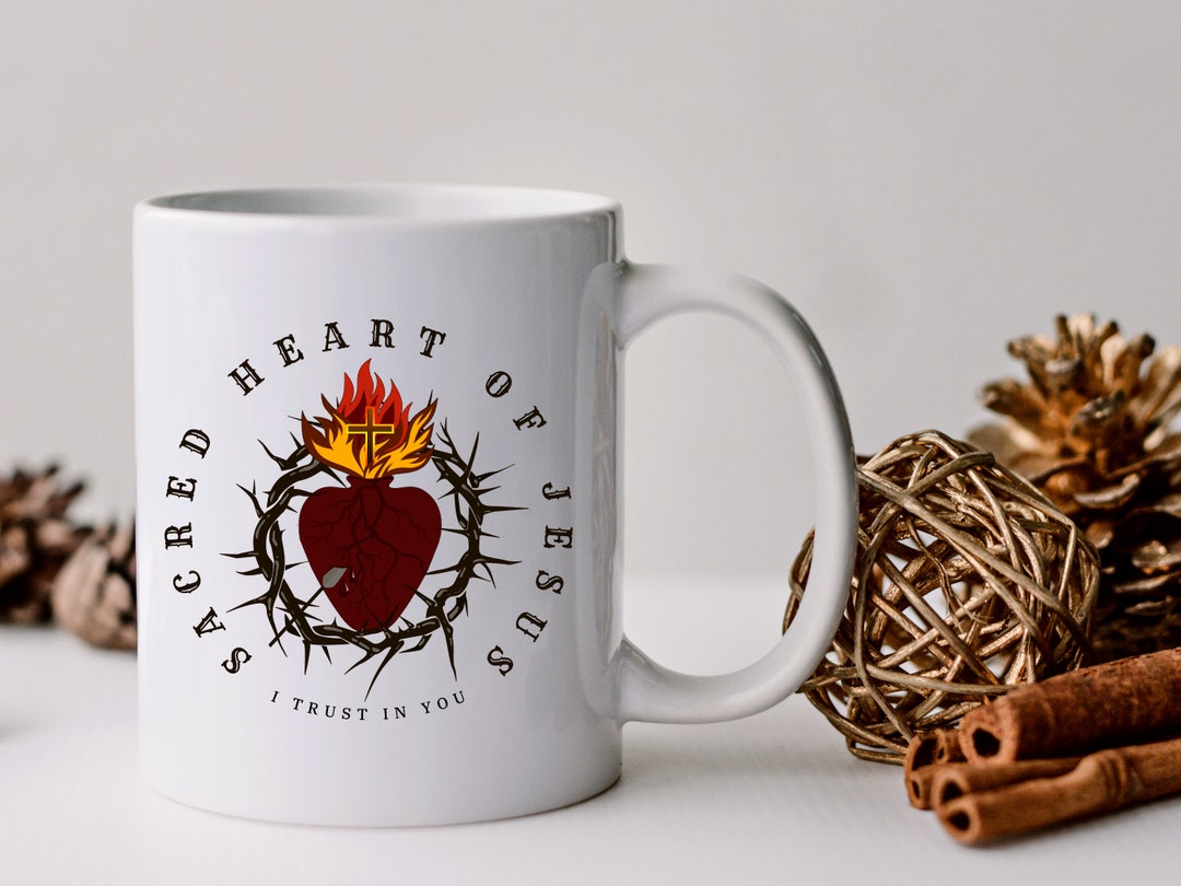 Sacred Heart of Jesus Catholic Mug - Catholic 11oz Ceramic Mug - Etsy